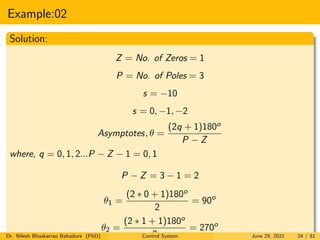Control system stability root locus | PDF