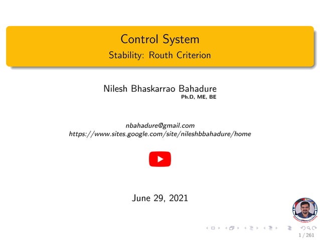 Control system stability routh hurwitz criterion | PDF