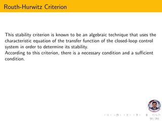 Control system stability routh hurwitz criterion | PDF