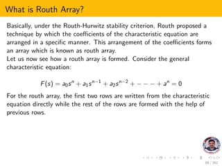 Control system stability routh hurwitz criterion | PDF