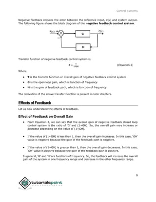 Control systems tutorial | PDF | Technology & Computing