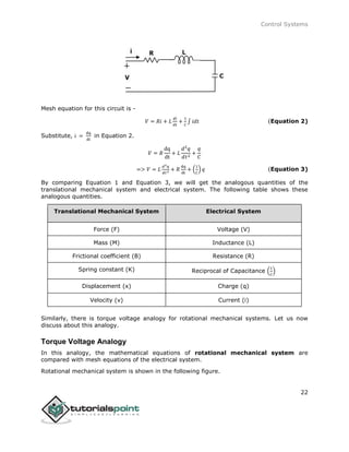 Control systems tutorial | PDF