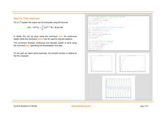 Introduction to Control systems in scilab | PDF