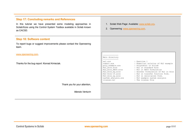 Introduction to Control systems in scilab | PDF