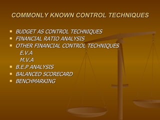 Control techniques | PPT