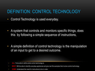Control technology | PPTX
