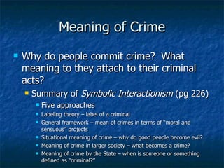Control theories meaning of crime | PPT