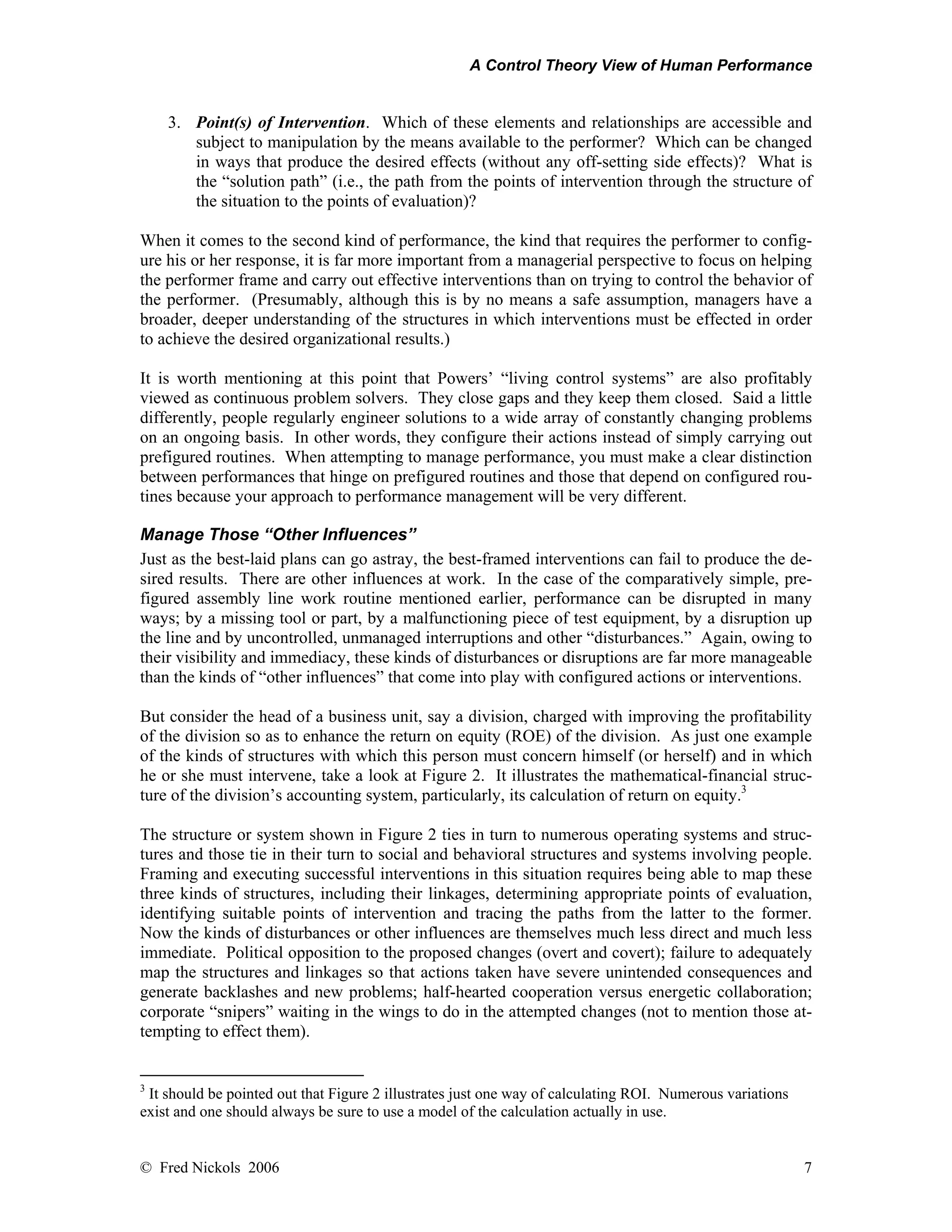 PCT: Perception Control Theory | PDF