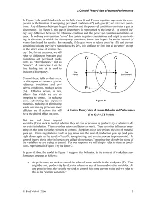 PCT: Perception Control Theory | PDF
