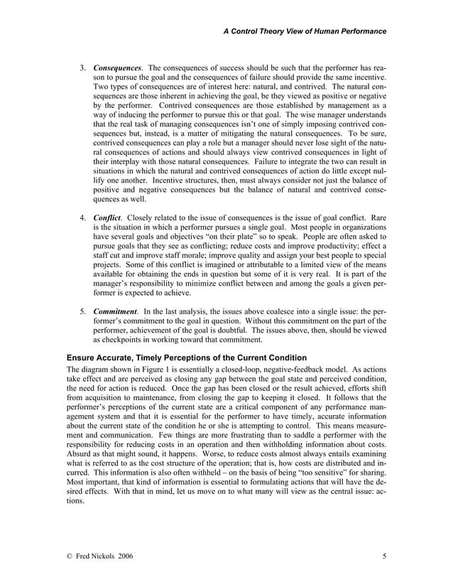 PCT: Perception Control Theory | PDF