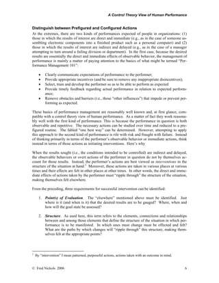 PCT: Perception Control Theory | PDF