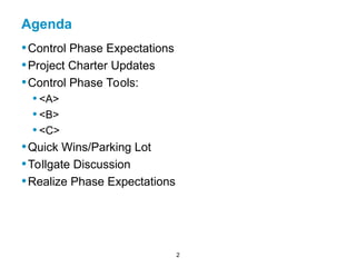 Control Tollgate Template-YR New York.ppt