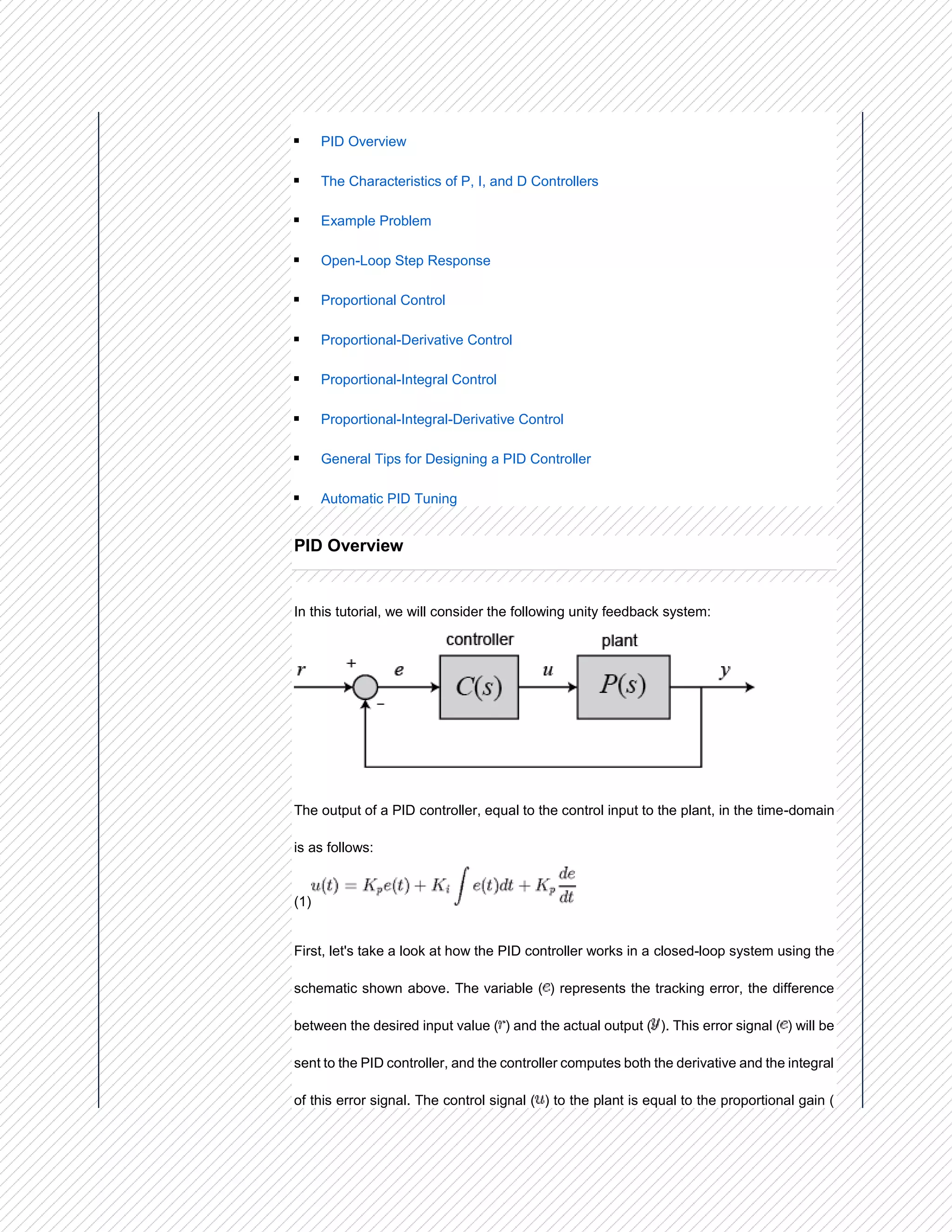 Control tutorials for matlab and simulink introduction pid controller design php | PDF