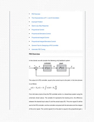 Control tutorials for matlab and simulink introduction pid controller design php | PDF ...