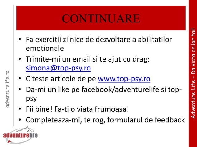 Controlul emotiilor iasi | PPT