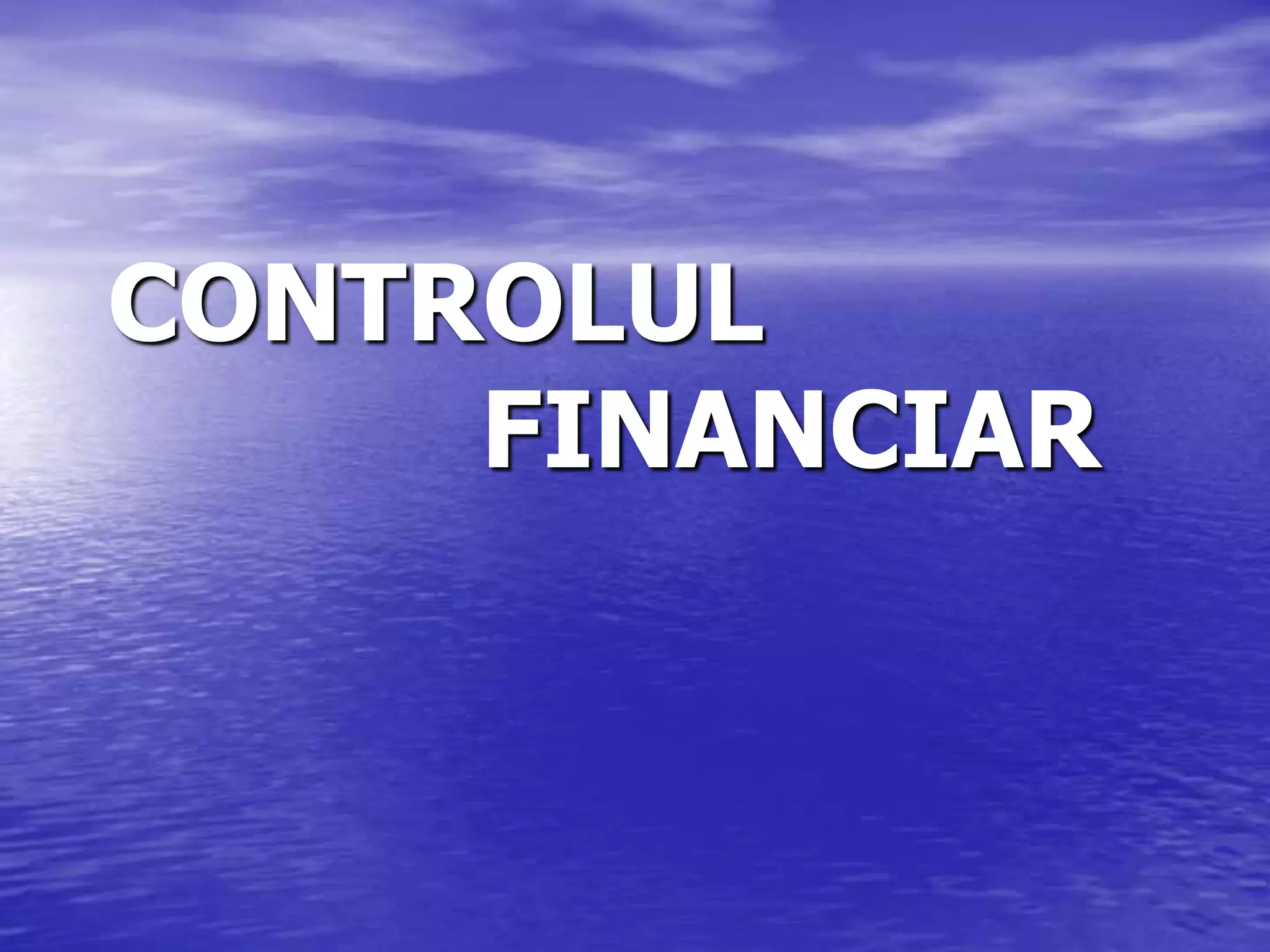Controlul financiar | PPT