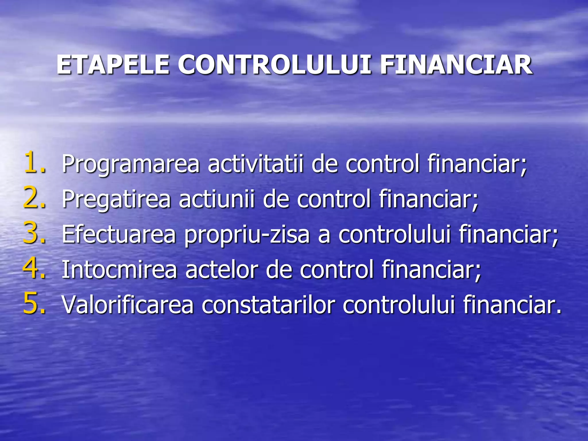 Controlul financiar | PPT