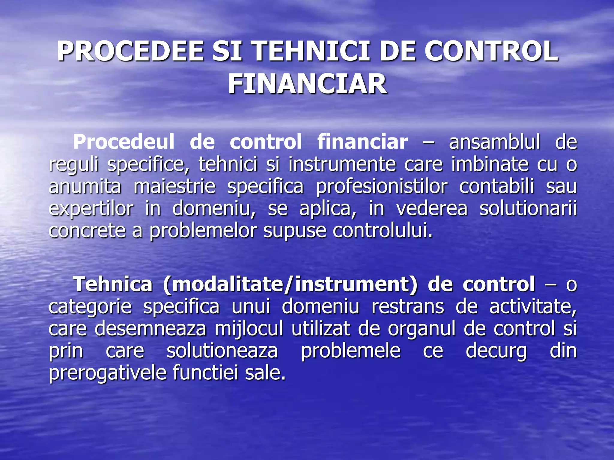 Controlul financiar | PPT