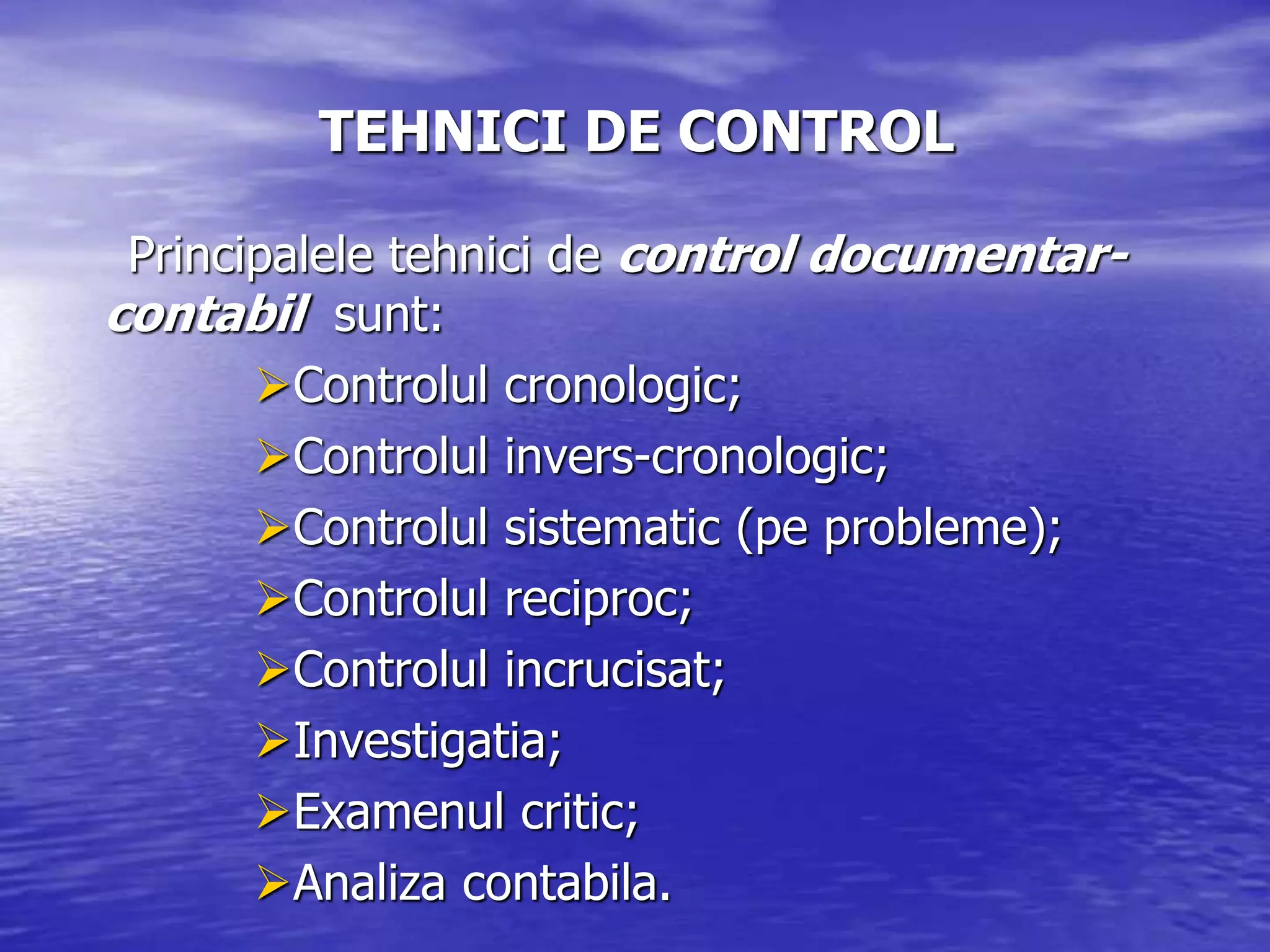 Controlul financiar | PPT