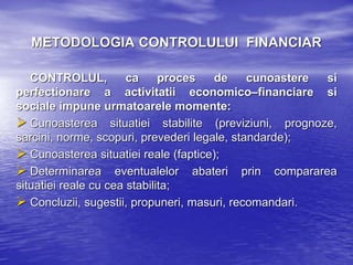 Controlul financiar | PPT