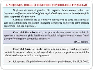 Controlul financiar | PPTX