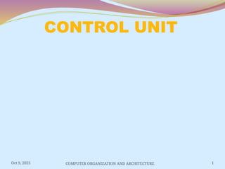 Micro-instruction sequencing is the method of determining the flow of ...