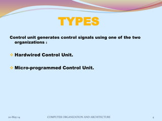 Control unit | PPTX