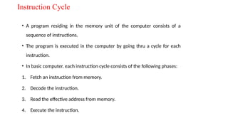 Control Unit and Instruction Cycle.pptx. | PPT