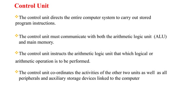 Control Unit and Instruction Cycle.pptx. | PPT