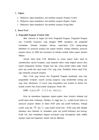 Control unit dan register output | DOCX