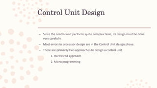 Control unit design(1) | PPT