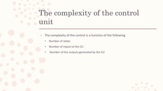 Control unit design(1) | PPTX