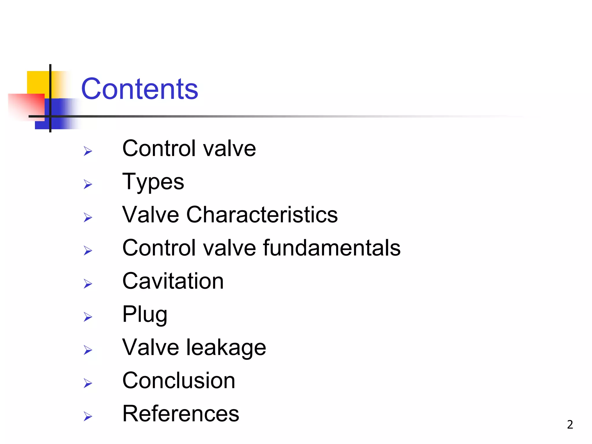 Control valve | PPSX | Physics | Science