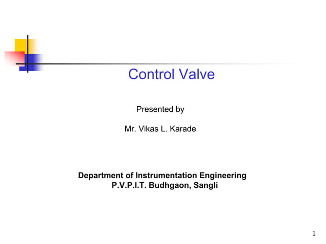Control valve | PPT