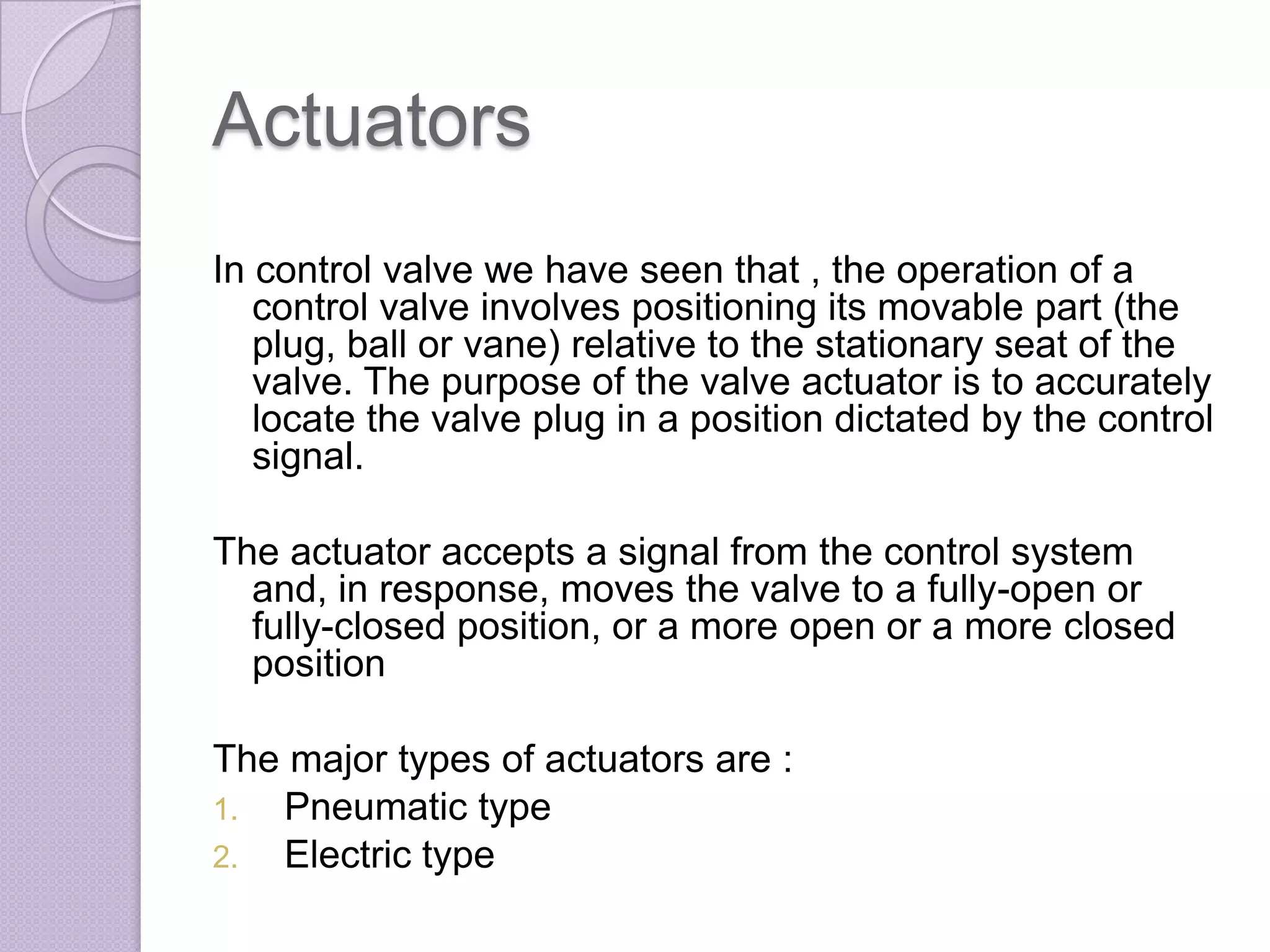 Control Valves | PPTX