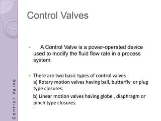 Control Valves | PPTX