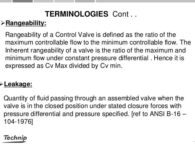 Control Valves