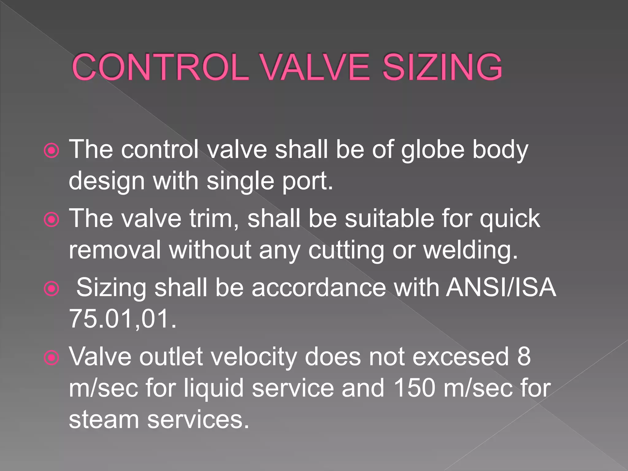 Control Valve and Types of caged trims | PPTX