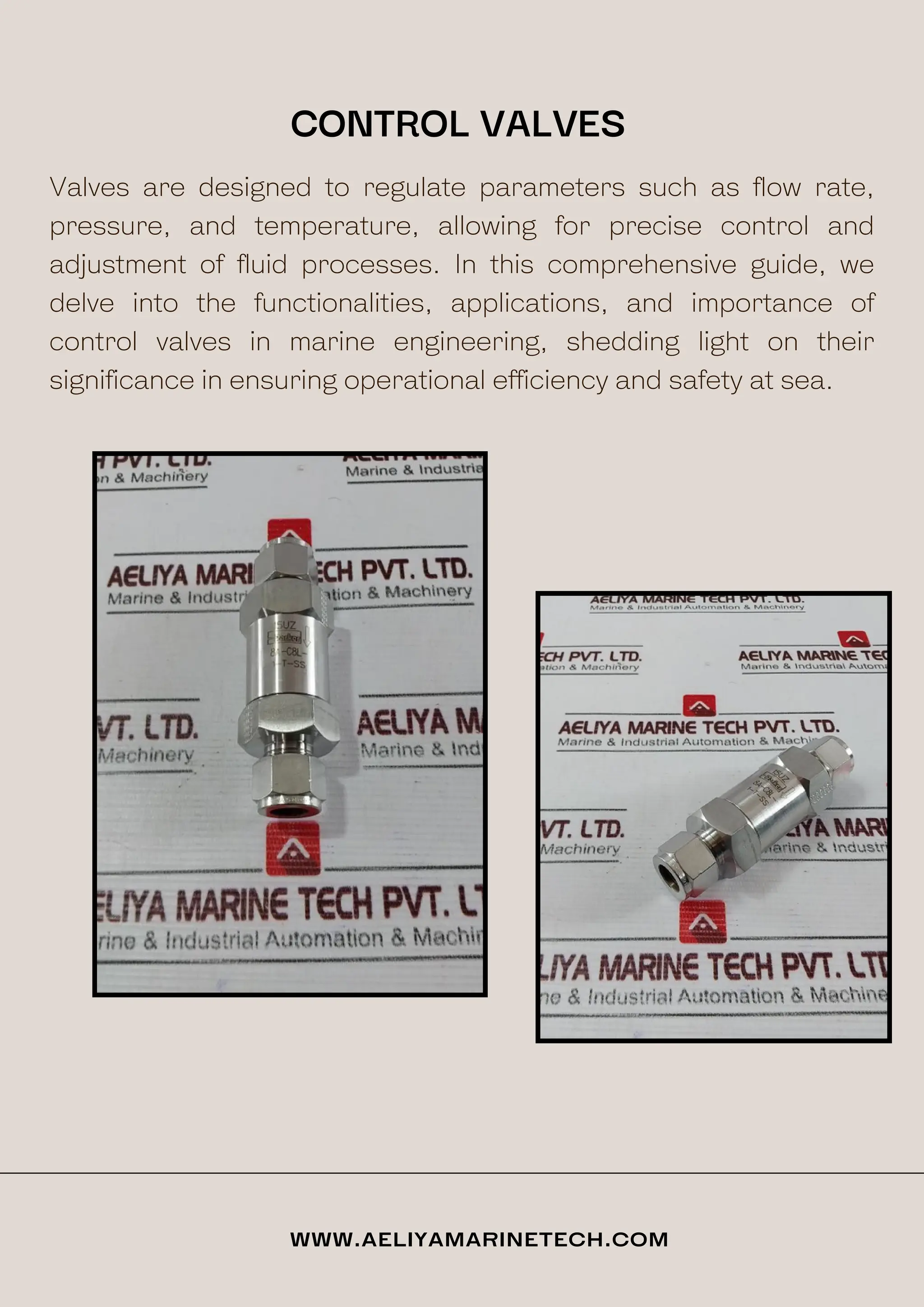 Precision Unleashed: Perfect Control Valves - Aeliya Marine | PDF