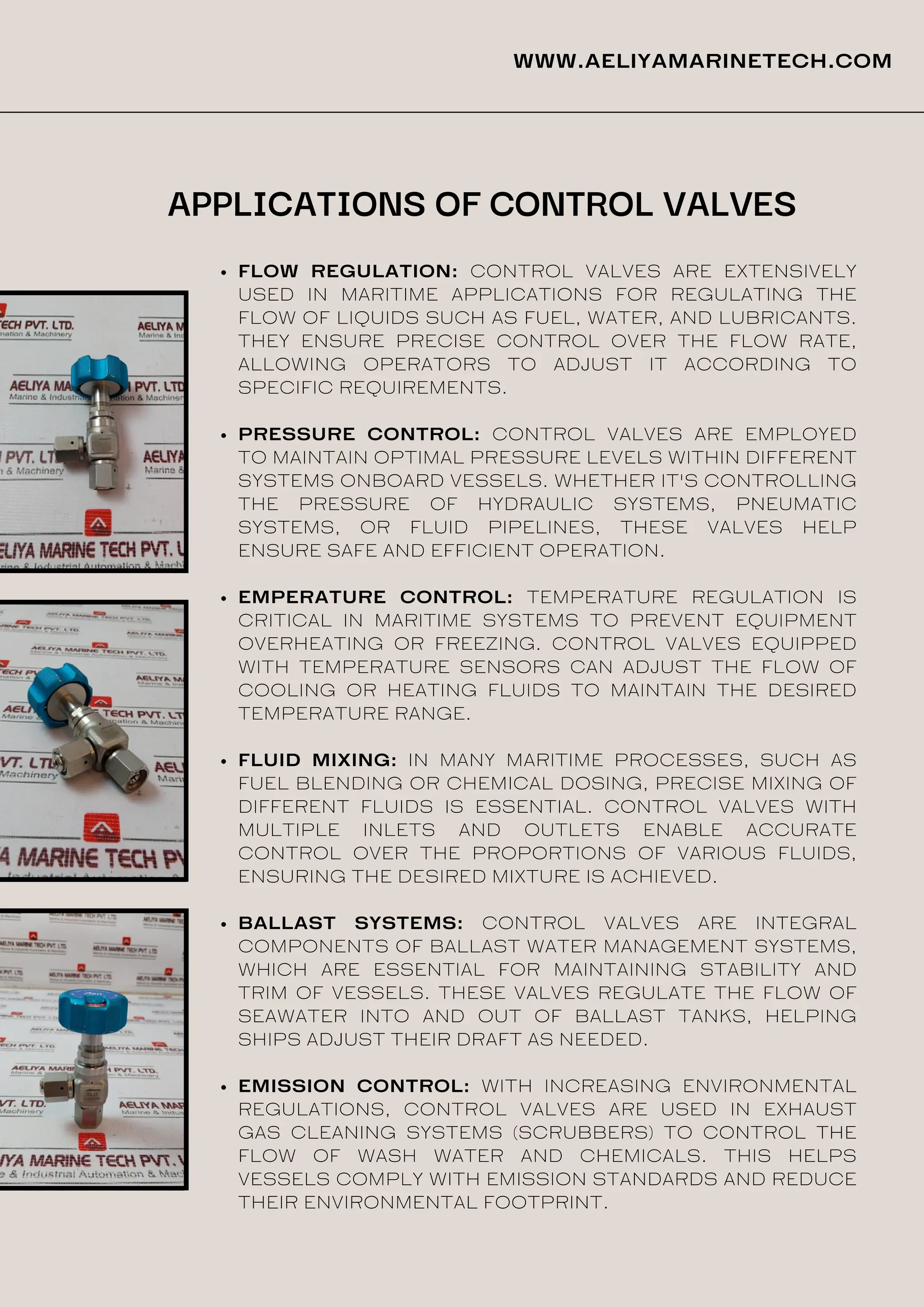 Precision Unleashed: Perfect Control Valves - Aeliya Marine | PDF