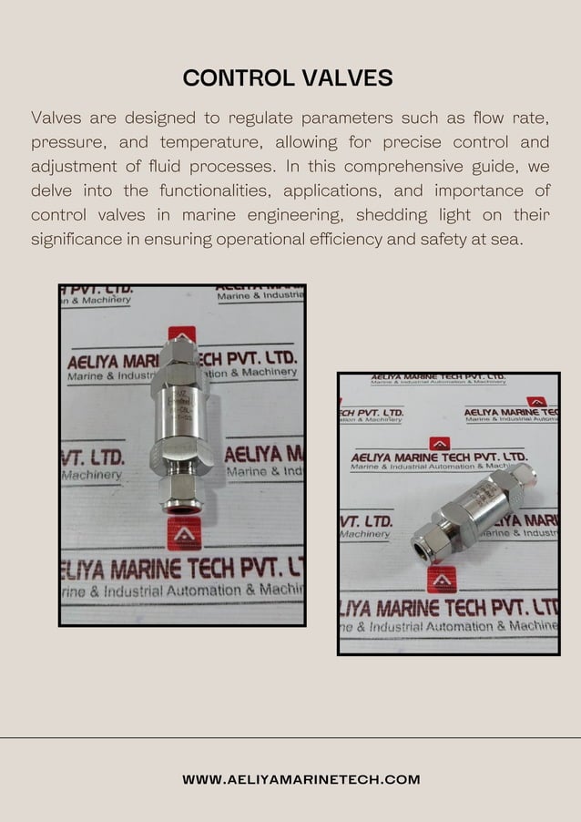 Precision Unleashed: Perfect Control Valves - Aeliya Marine | PDF
