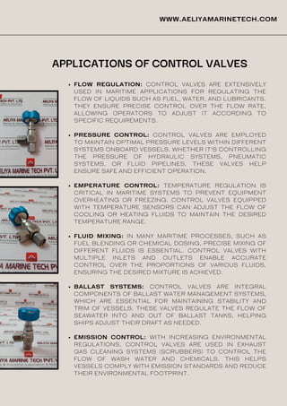 Precision Unleashed: Perfect Control Valves - Aeliya Marine | PDF ...