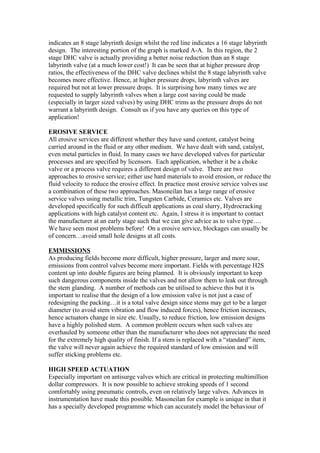 Control valve selection article | DOC