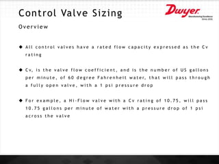 Control Valve Sizing | PPTX