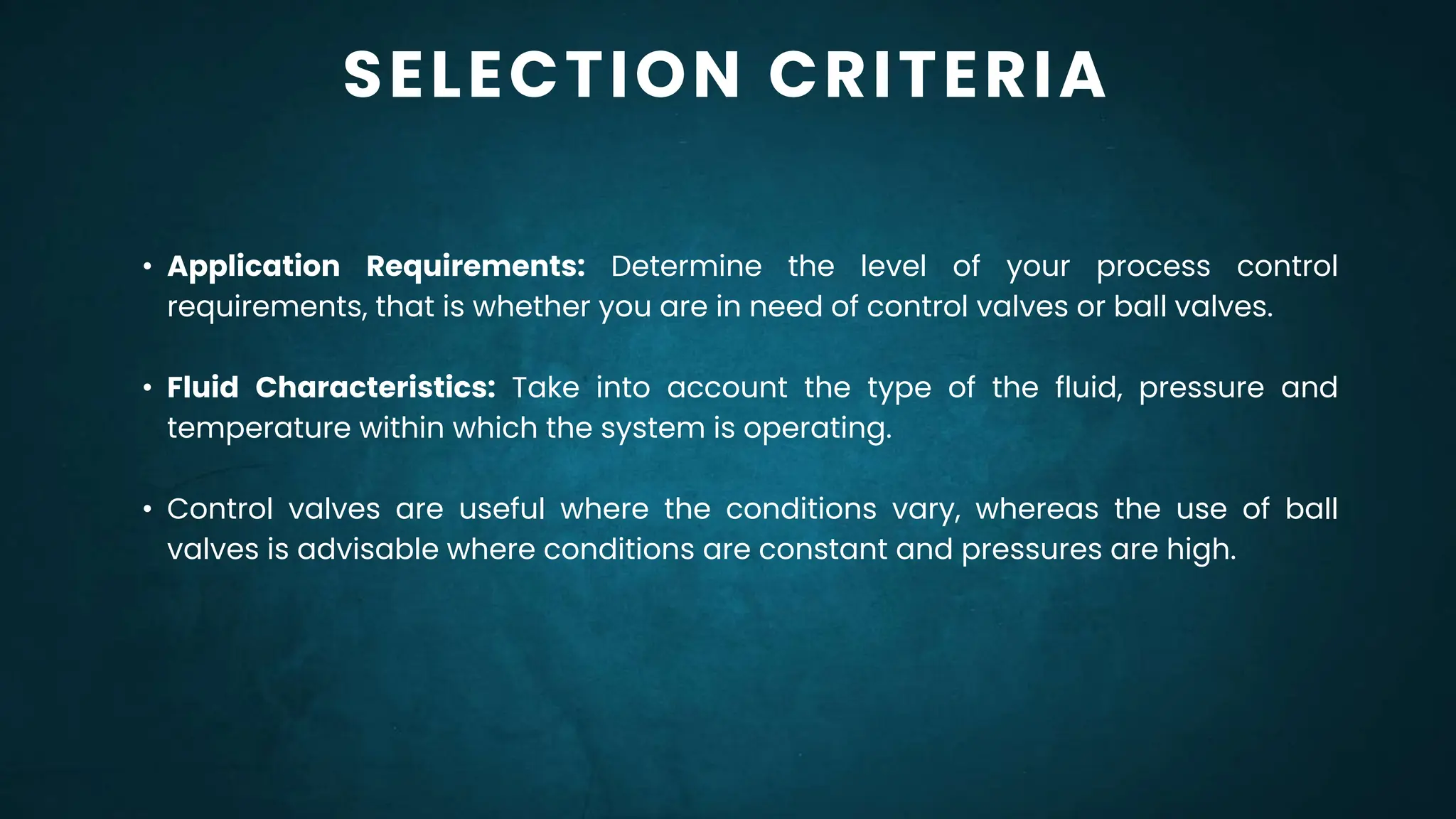 CONTROL VALVES VS BALL VALVES KEY DIFFERENCES AND SELECTION CRITERIA | PPT