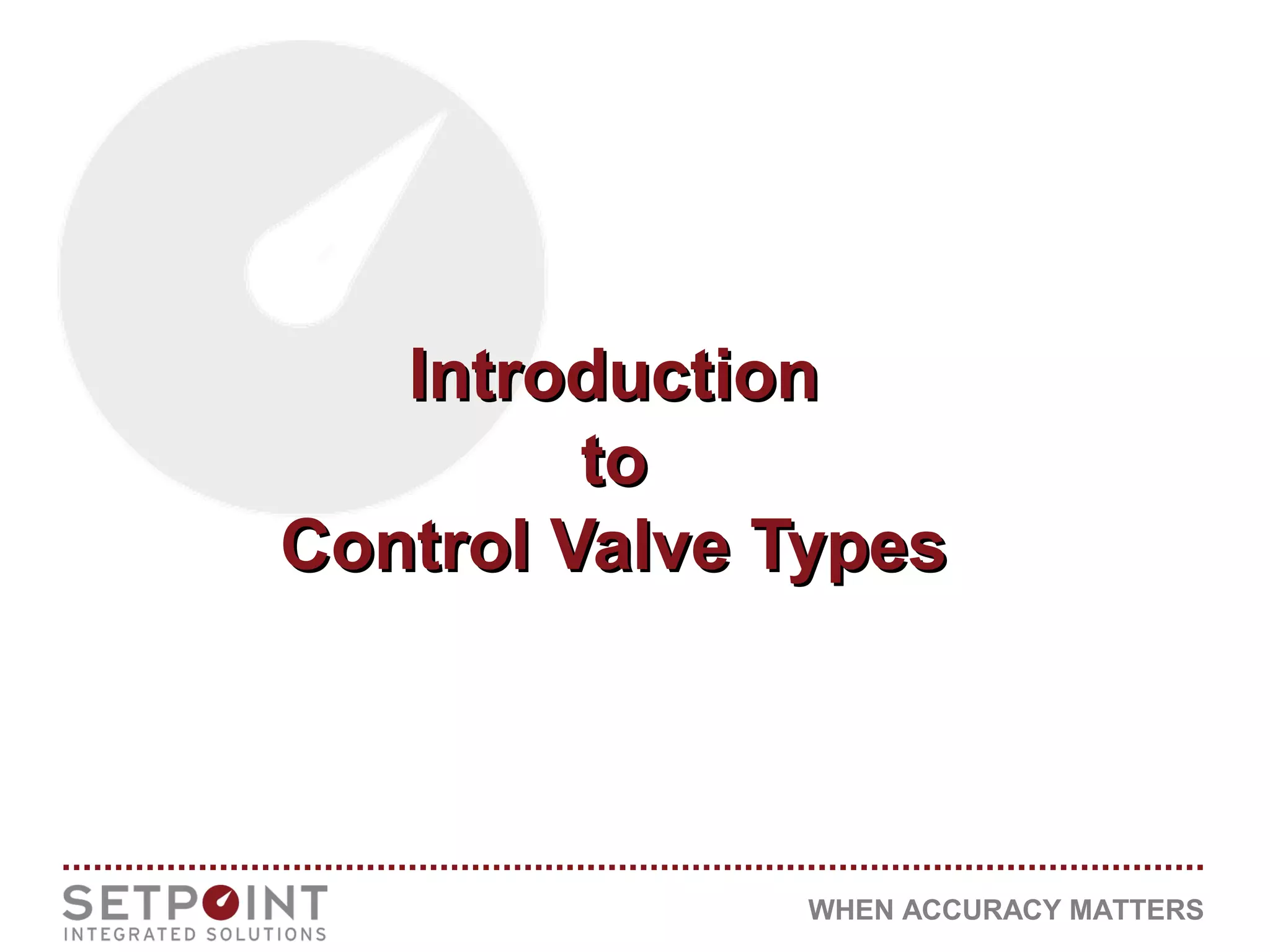 Control Valve Types | PPT