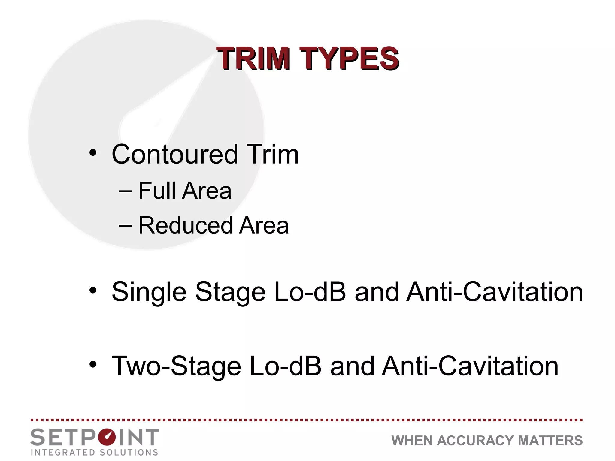 Control Valve Types | PPT