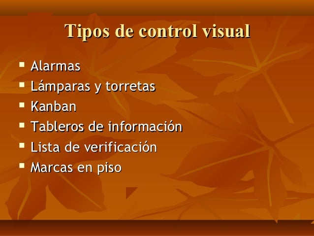 Ejemplos De Control Visual | Ejemplos de gestión visual en Lean ...