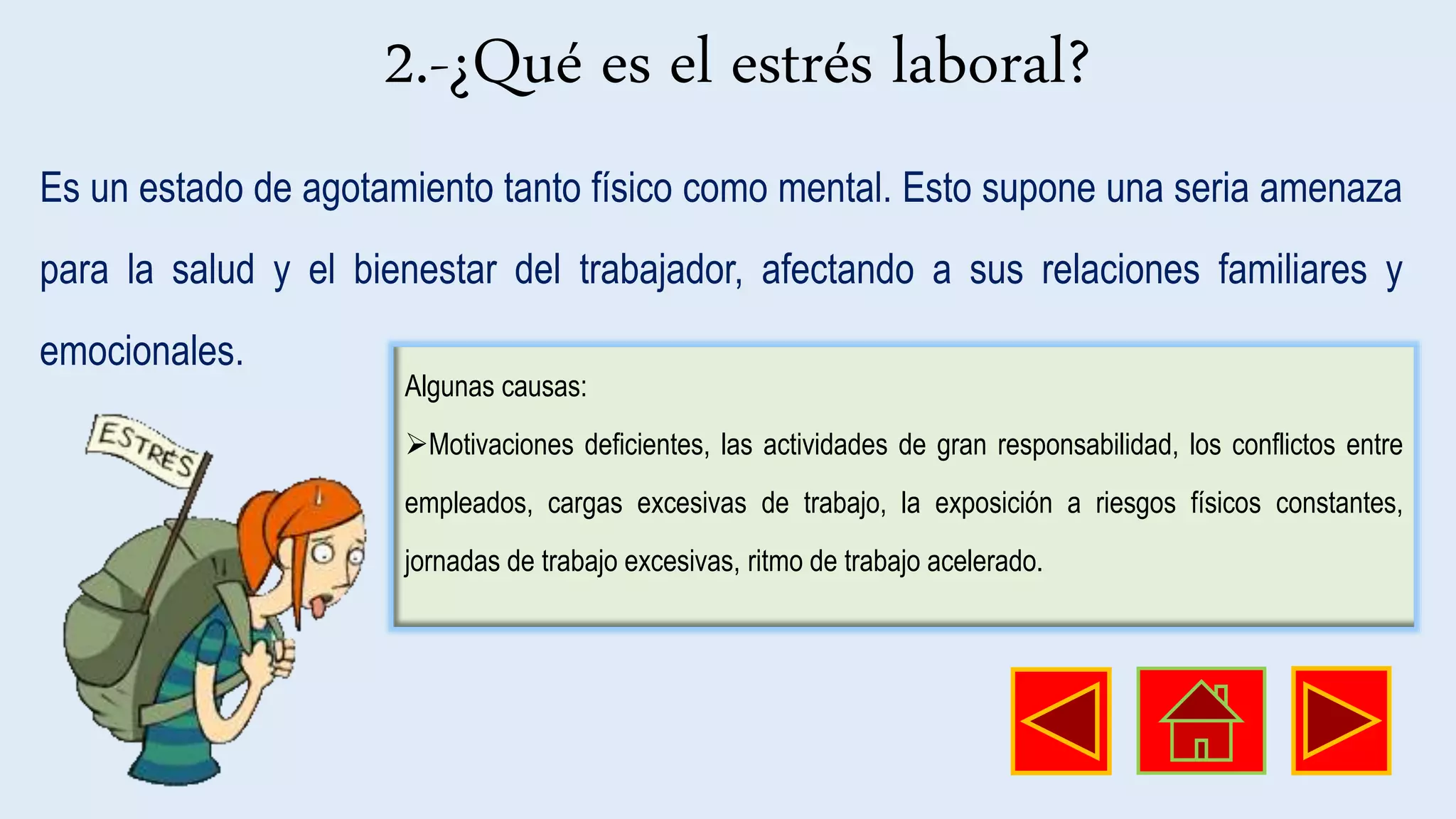 Control y manejo del estrés laboral power point | PPTX