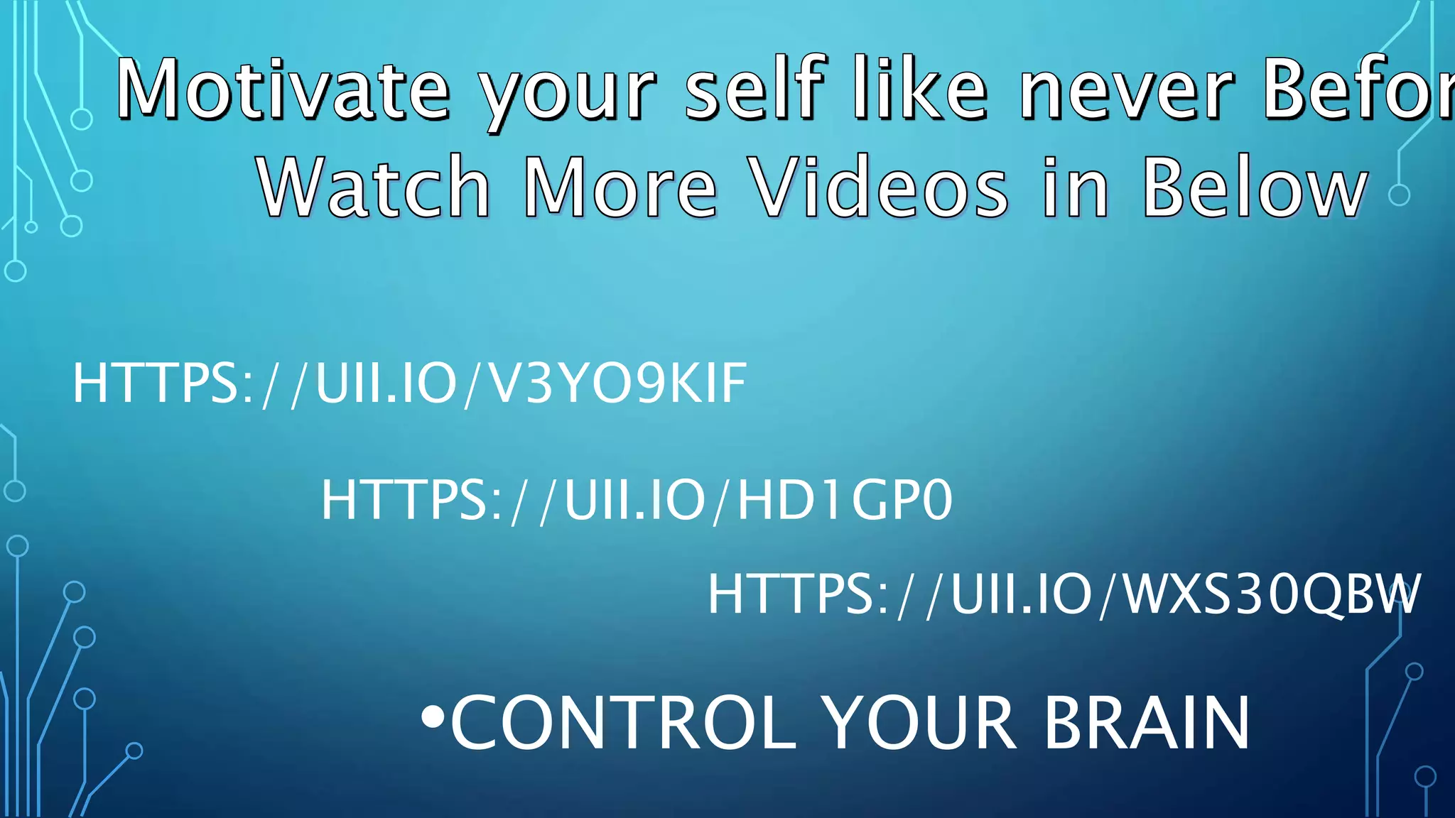 Control your brain | PPT